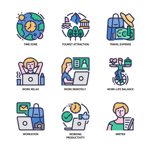 Workation Vector Images (over 150)