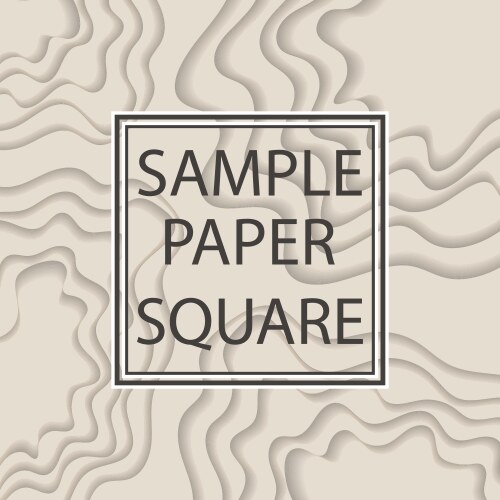 Vintage frame with cutout paper pattern Royalty Free Vector