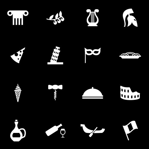 Italian food icons set Royalty Free Vector Image Italian food icons set Royalty Free Vector Image