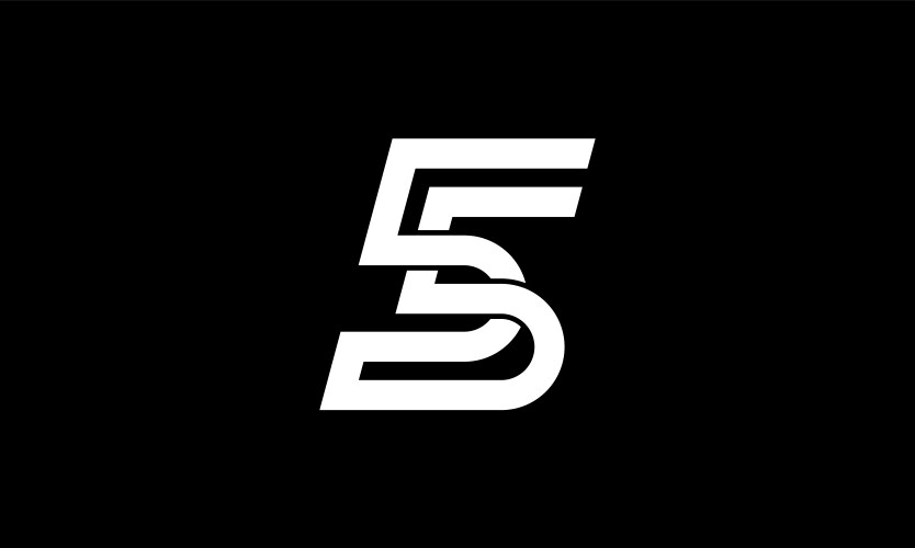 Racing number 25 logo design Royalty Free Vector Image