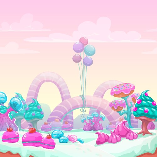 Fantasy sweet world Royalty Free Vector Image - VectorStock