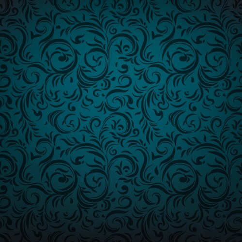 Green floral pattern Royalty Free Vector Image