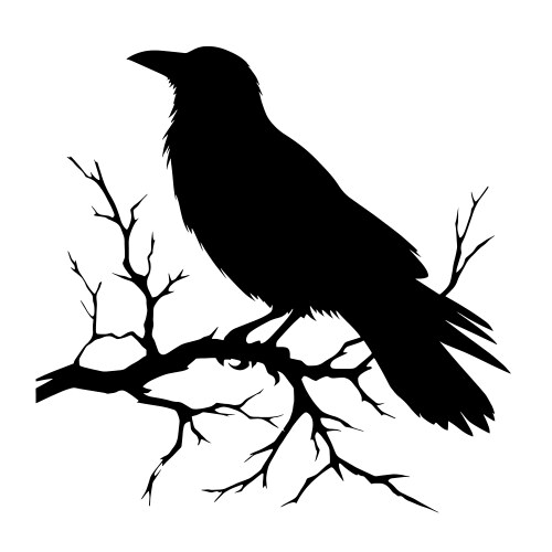 Crow Silhouette Vector Images (over 7,100)
