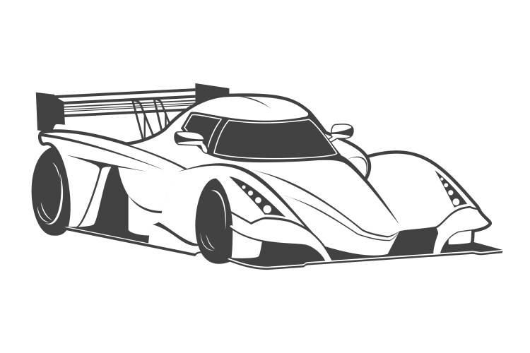 Racing sport white and yellow text Royalty Free Vector Image