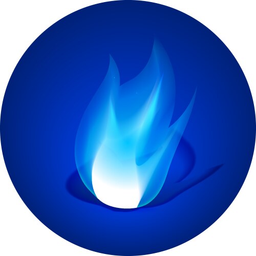 Water fire flame gas oil Royalty Free Vector Image