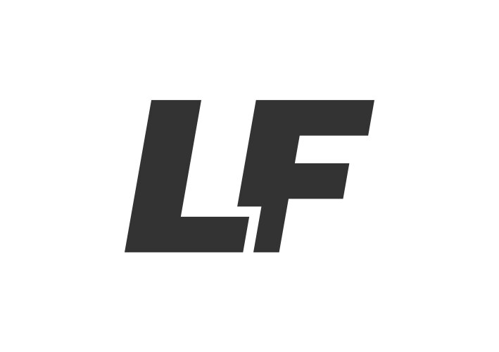 Df techno editable font logo for corporate Vector Image