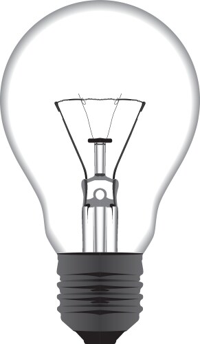 Light bulb Royalty Free Vector Image - VectorStock