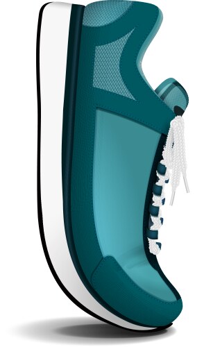 Sport shoes realistic composition Royalty Free Vector Image