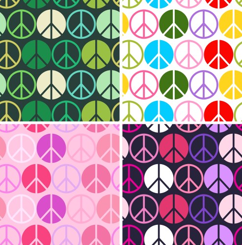 Hippie pattern Royalty Free Vector Image - VectorStock