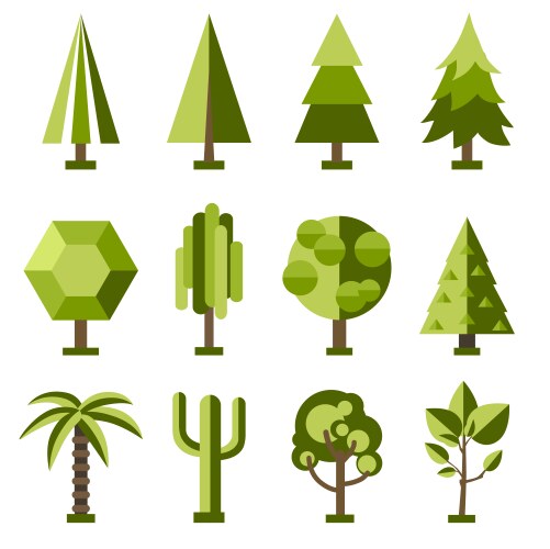 Stylized tree Royalty Free Vector Image - VectorStock