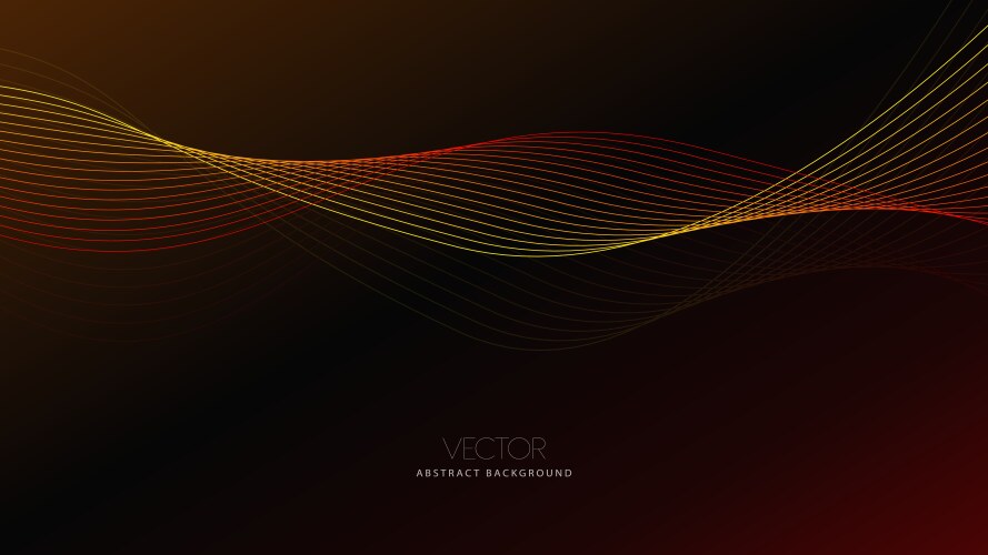 Shiny dynamic light waves background wallpaper Vector Image