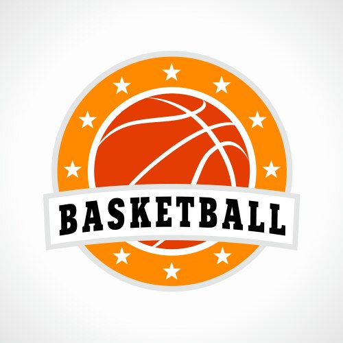 Basketball logo Royalty Free Vector Image - VectorStock