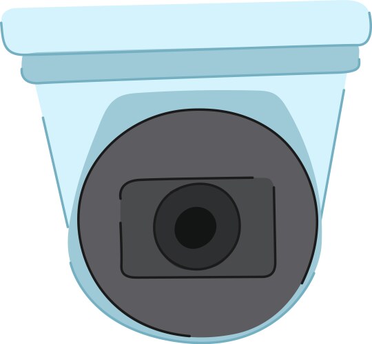 Cctv security camera cartoon Royalty Free Vector Image