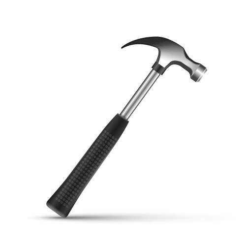 Hammer cartoon icon isolated Royalty Free Vector Image