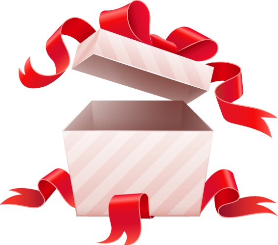 Cardboard box opened Royalty Free Vector Image