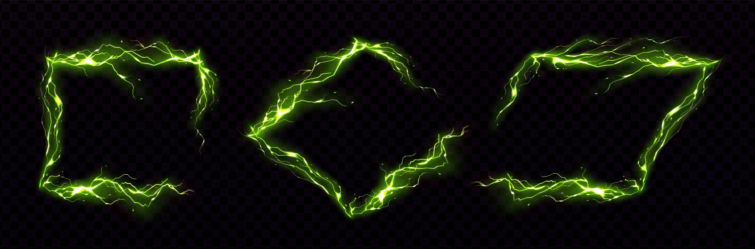 Realistic lightning thunder storm electricity Vector Image