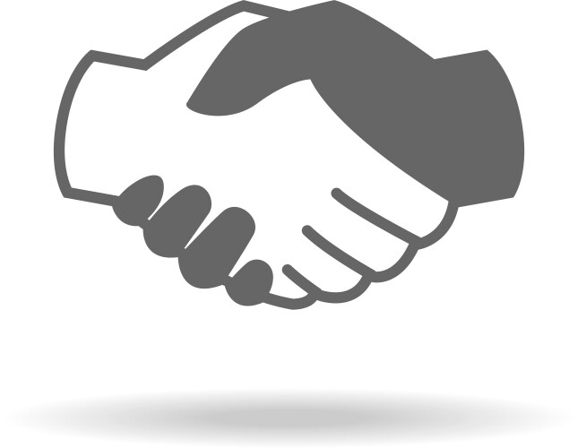 Homie soul or hand clasp handshake icon Royalty Free Vector