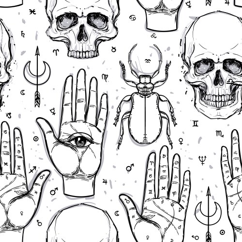 Mystic magic background religion Royalty Free Vector Image