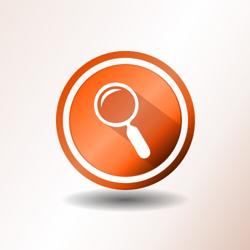 Popular orange color web button 3d Royalty Free Vector Image