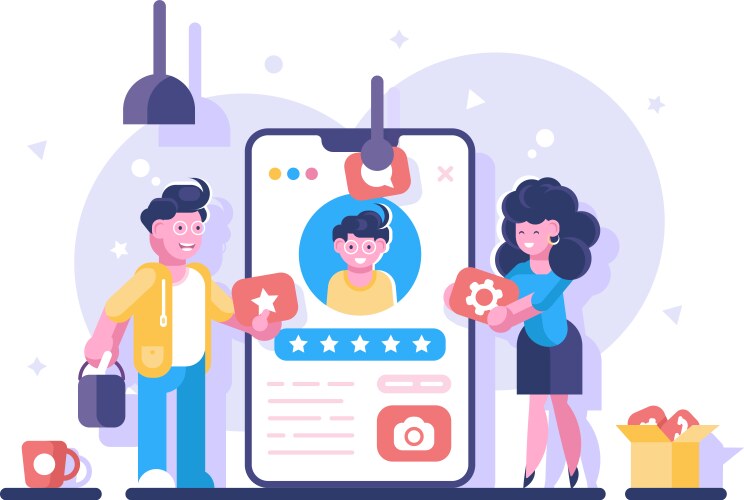 Social Media Profile Vector Images (over 30,000)