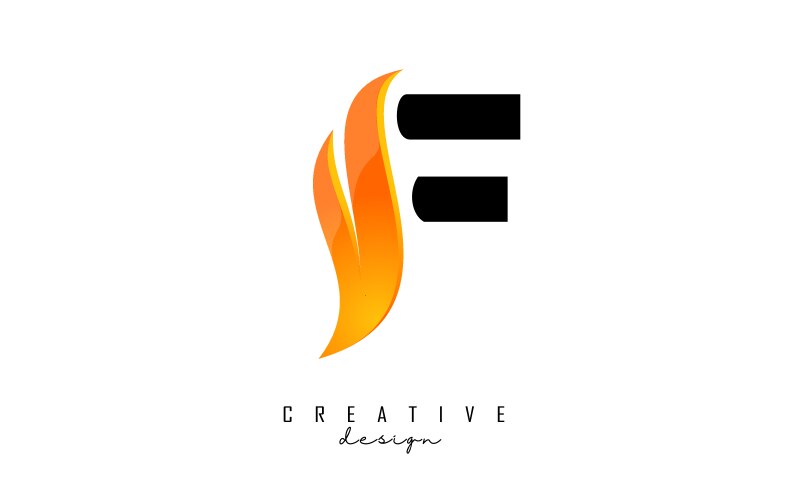 Flashcard letter f is for fire Royalty Free Vector Image