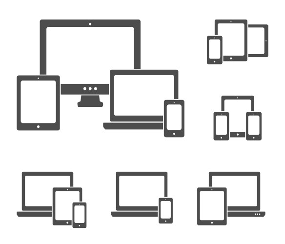 Duplicate icons graphics pack Royalty Free Vector Image