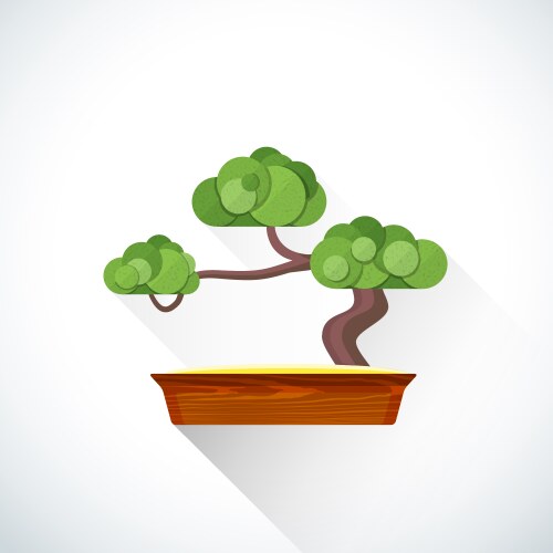Bonsai tree icon Royalty Free Vector Image - VectorStock