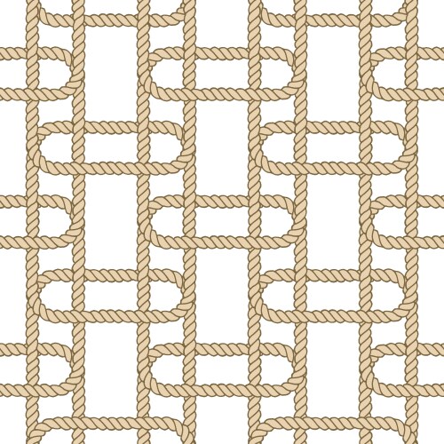Seamless nautical rope pattern square knot Vector Image