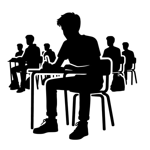 Student Taking Exam Vector Images (over 240)