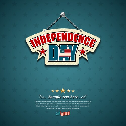 Usa independence day flat stickers Royalty Free Vector Image