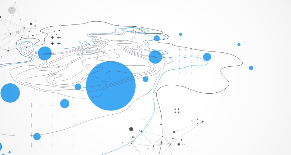 Abstract landscape geodesy topography map Vector Image