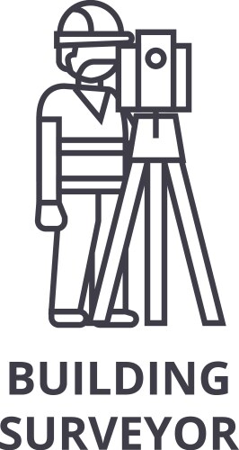 Surveyor symbol with a device Royalty Free Vector Image
