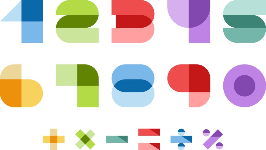 Colorful font Royalty Free Vector Image - VectorStock