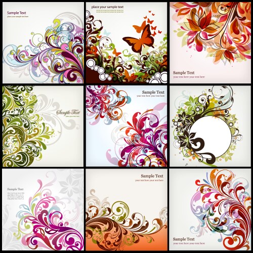 Floral graphic design Royalty Free Vector Image