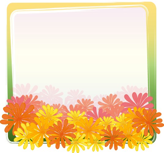 Sunflower seeds frame Royalty Free Vector Image