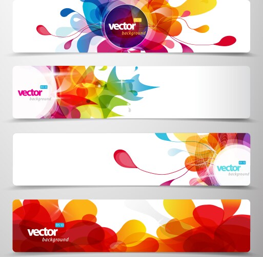 Web headers Royalty Free Vector Image - VectorStock