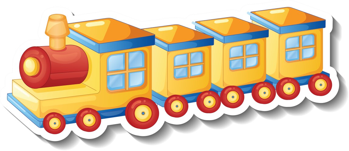 Toy train Royalty Free Vector Image - VectorStock