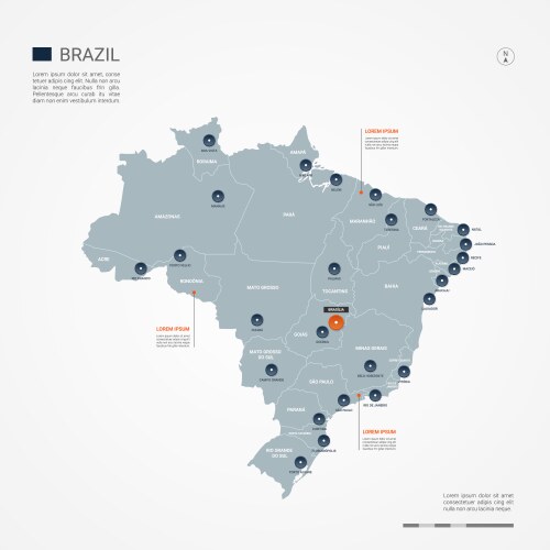 Brazil Map Vector Images (over 17,000)