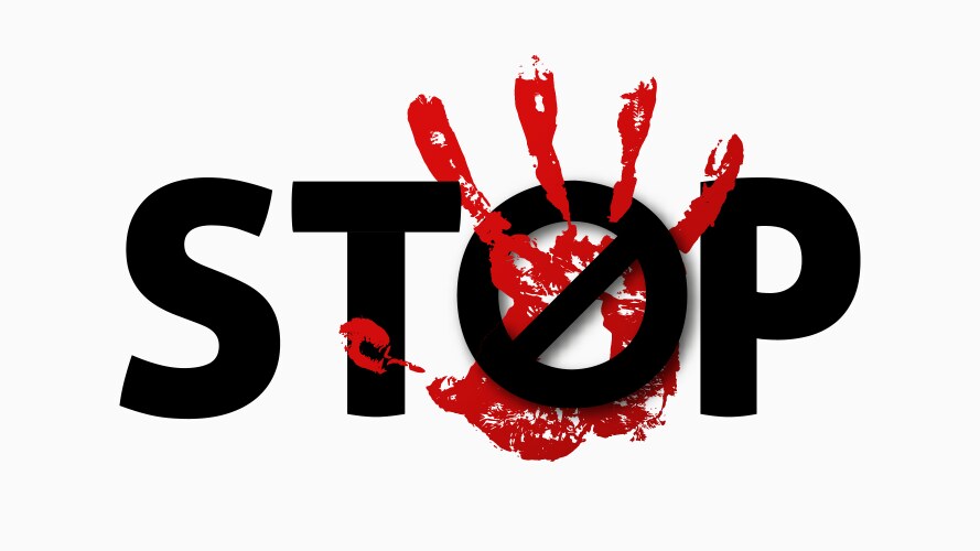 Stop sexual harassment banner gender equality Vector Image