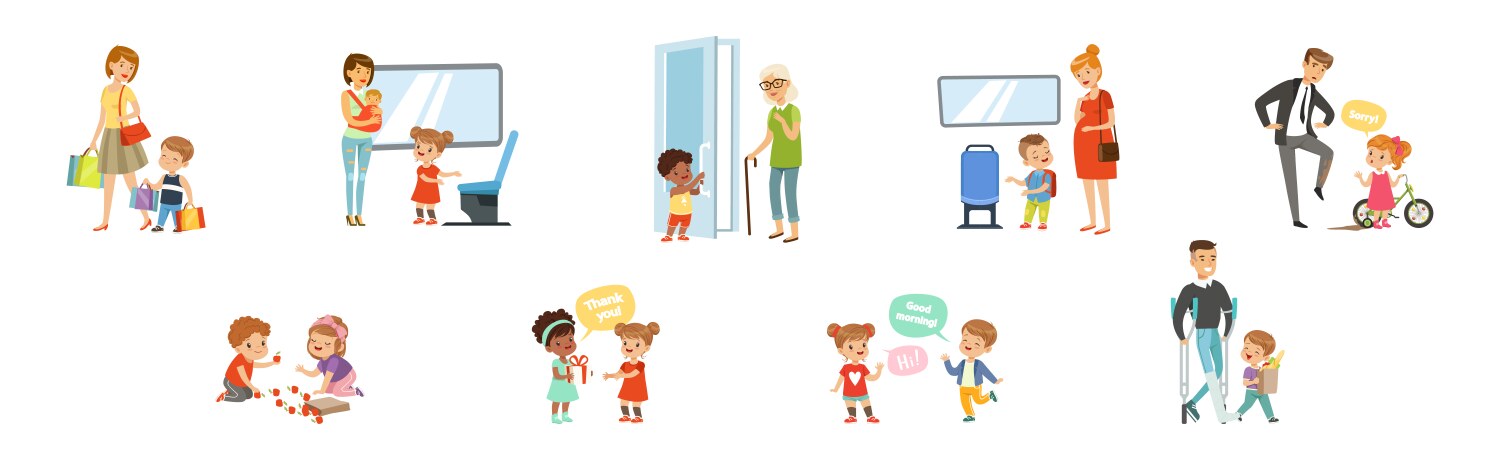 Good Manners Vector Images (over 750)