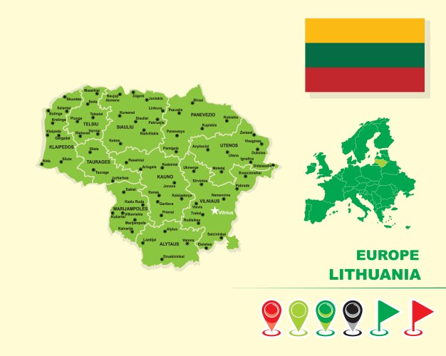 Lithuania Map Vector Images (over 1,900)