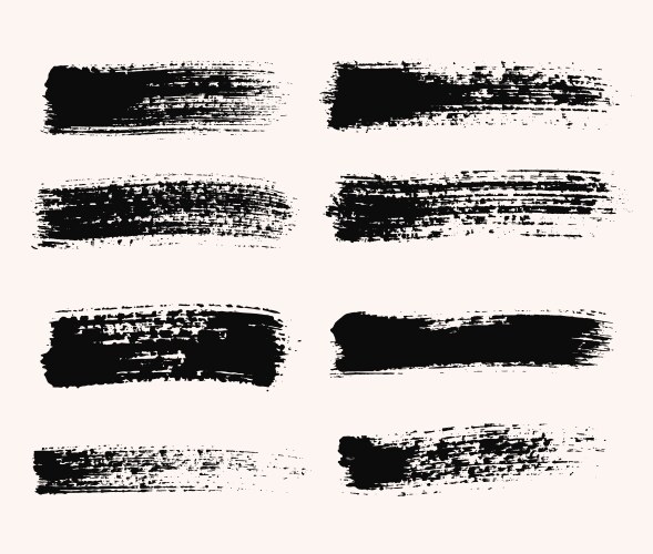 Brush strokes Royalty Free Vector Image - VectorStock