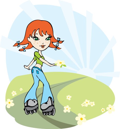 Roller Skating Cartoon Vector Images (over 3,500)