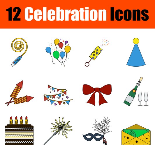 Cartoon party celebration Royalty Free Vector Image