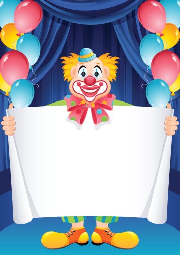 Clown blows bubbles Royalty Free Vector Image - VectorStock