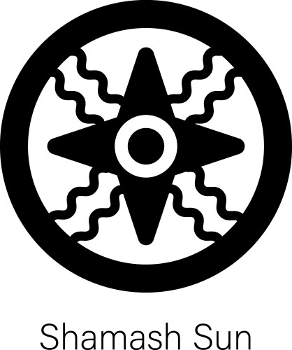 Jewish sun Royalty Free Vector Image - VectorStock