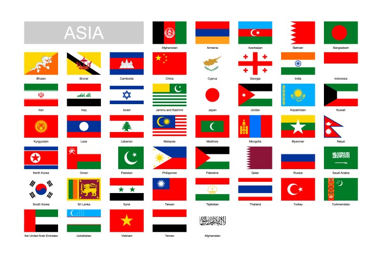 Asia Flags Vector Images (over 82,000)