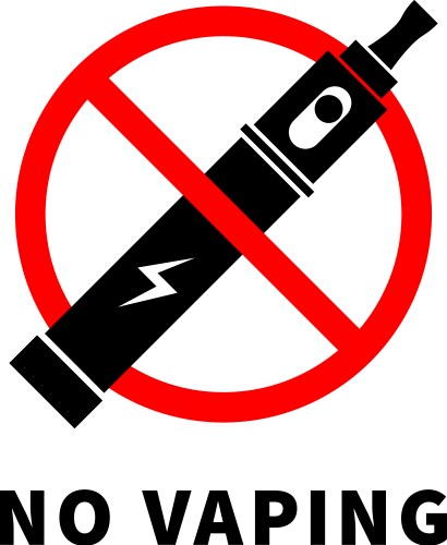 Zone vaping neon sign template light Royalty Free Vector