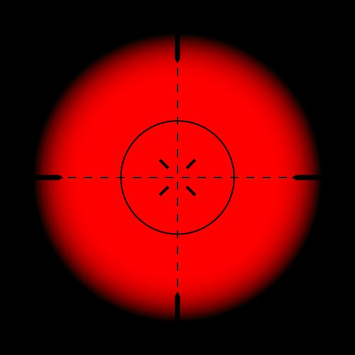 Various weapon thermal infrared sight sniper Vector Image