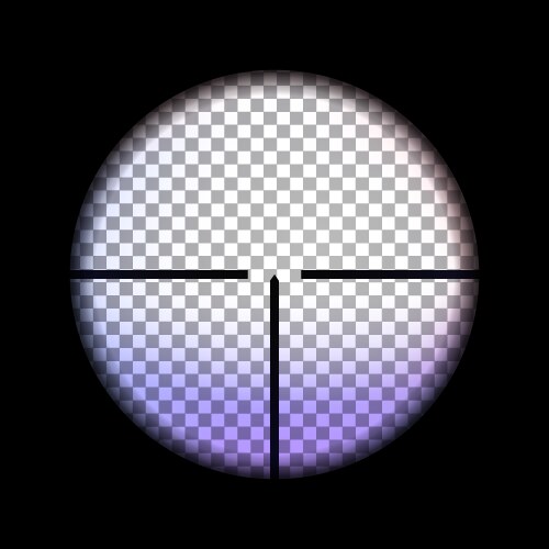 Sniper rifle scope view Royalty Free Vector Image